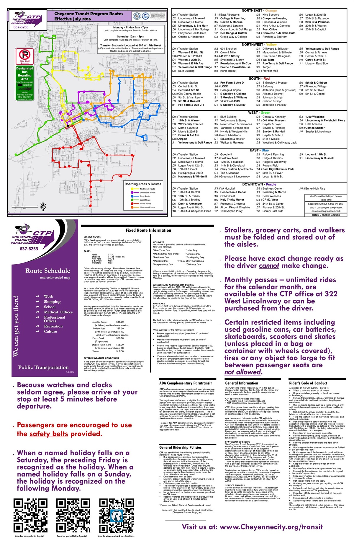 Route System Map – City of Cheyenne
